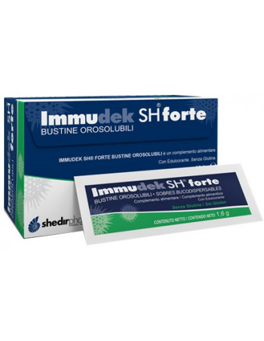 Integratori difese immunitarie Immudek sh forte 16 bustine orosolubili ...