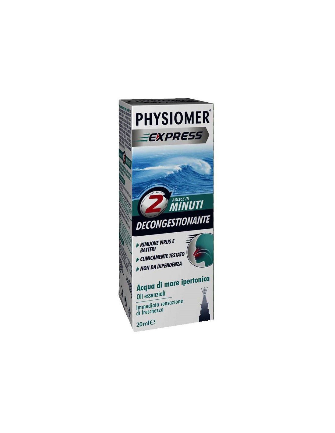 Raffreddore rimedi Spray nasale physiomer express spray 20 ml | Granfarma