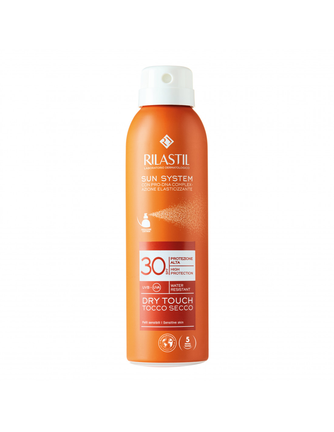 Protezioni solari, Creme solari, Olio solare Rilastil sun system dry touch spf 30 200 ml | Granfarma