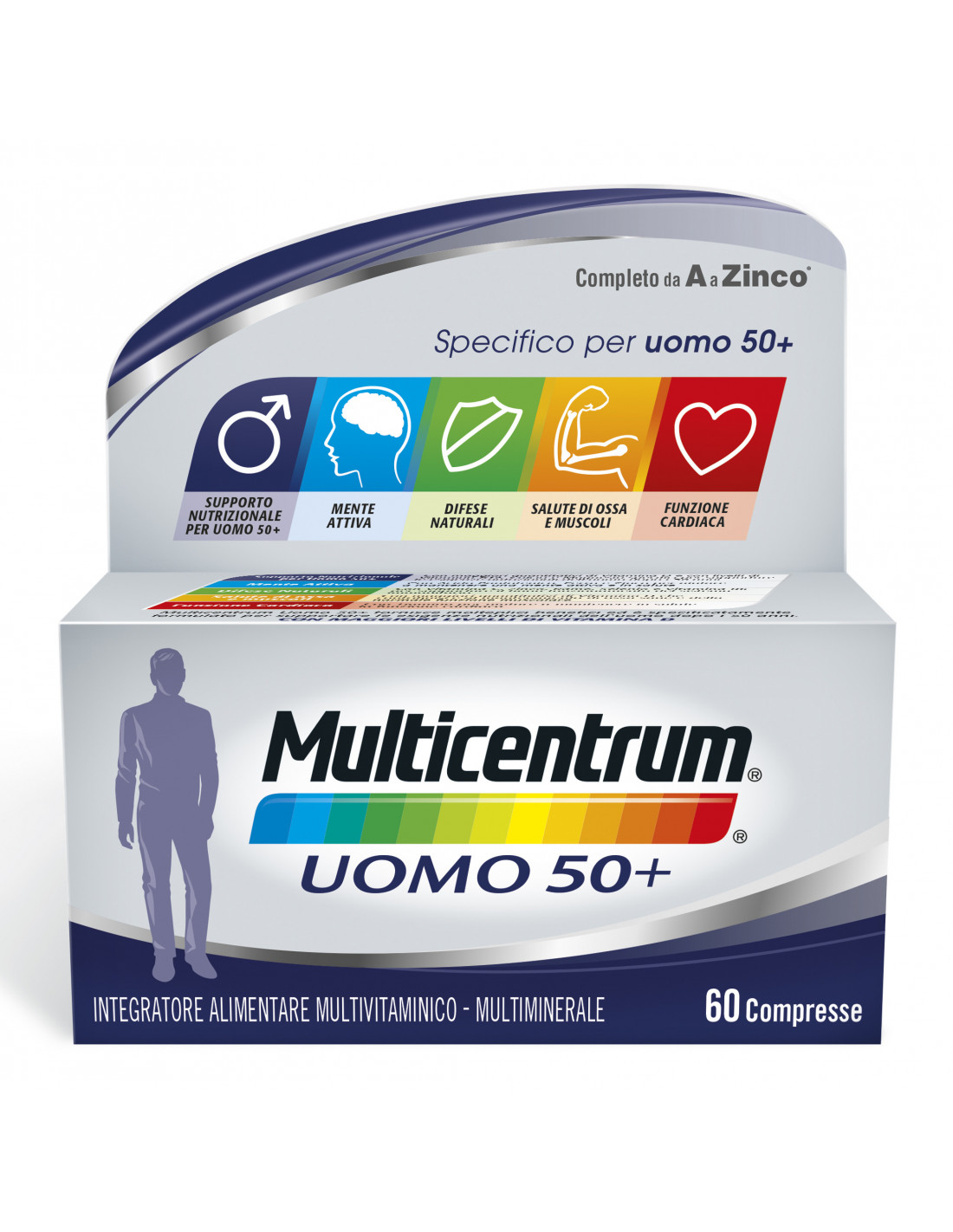 Integratori alimentari Energia 50 Multicentrum uomo 50+ 60 compresse ...
