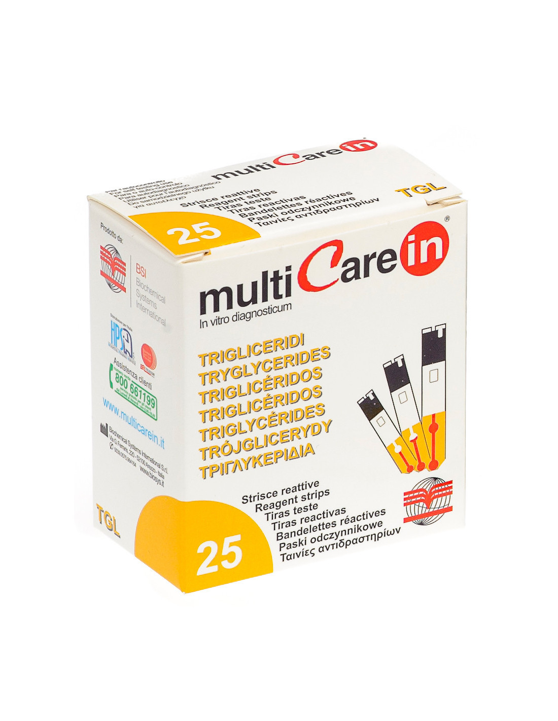 Test autodiagnostici Test trigliceridi multicare in strisce con ...