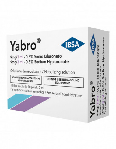 Spray nasale Yabro 10 fiale 3ml acido ialuronico 0,3% soluzione per ...
