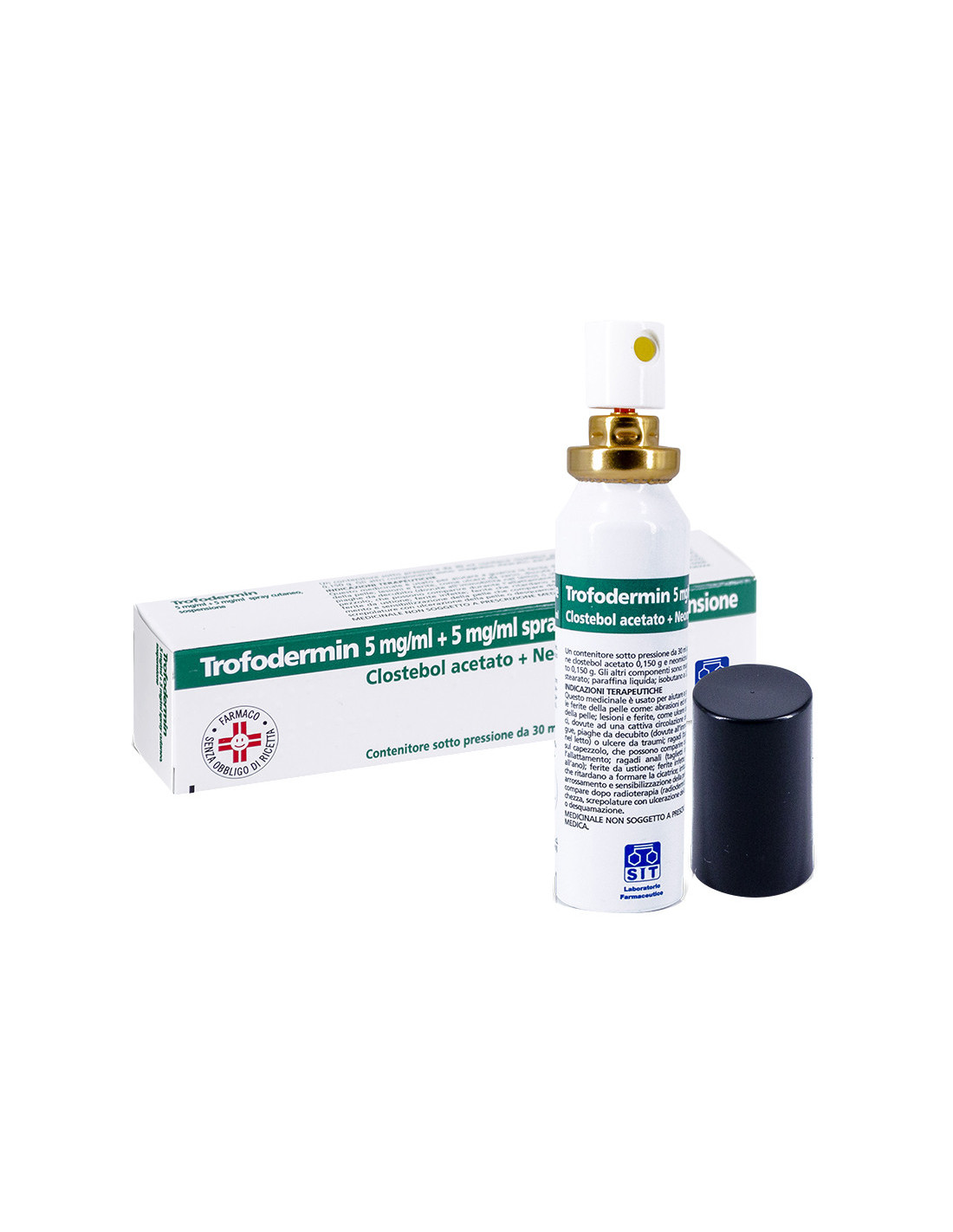 Cicatrizzanti Trofodermin spray cut 30 ml 5% + 5% | Granfarma