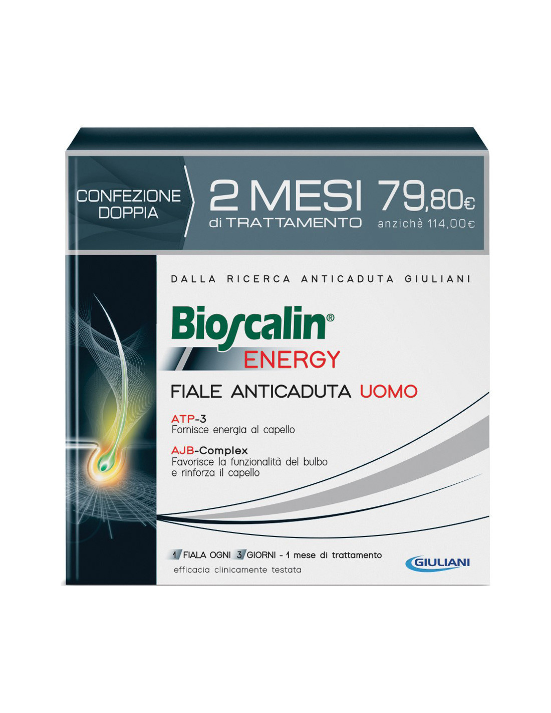 Prodotti anti caduta per capelli Bioscalin energy fiale doppia taglio ...