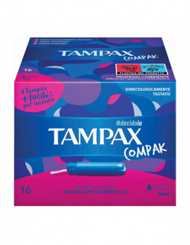 Assorbenti interni Tampax compak assorbente interno mini 16 pezzi ...