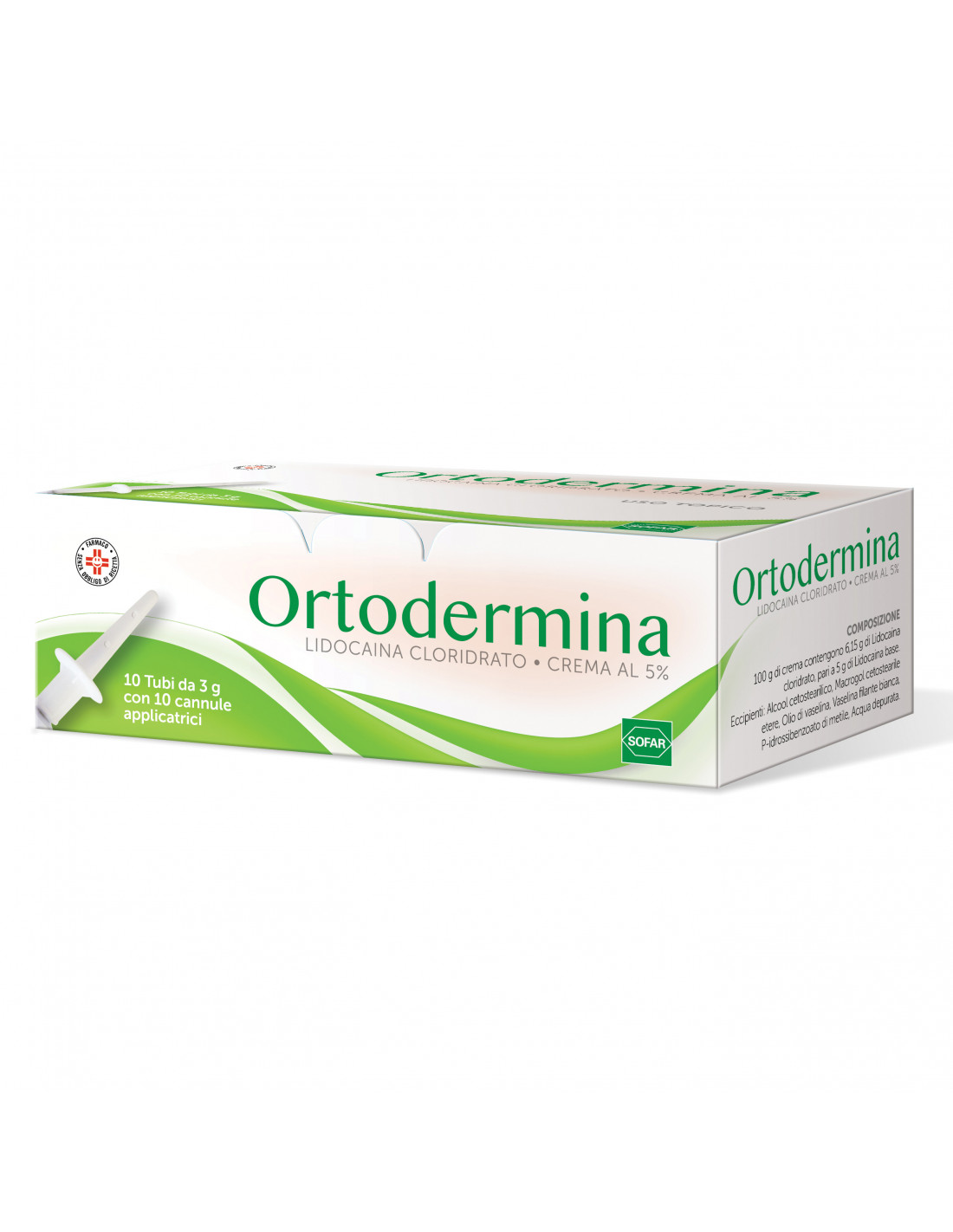 Eritemi e scottature rimedi Ortodermina crema derm 10 tubi 3 g 5% ...