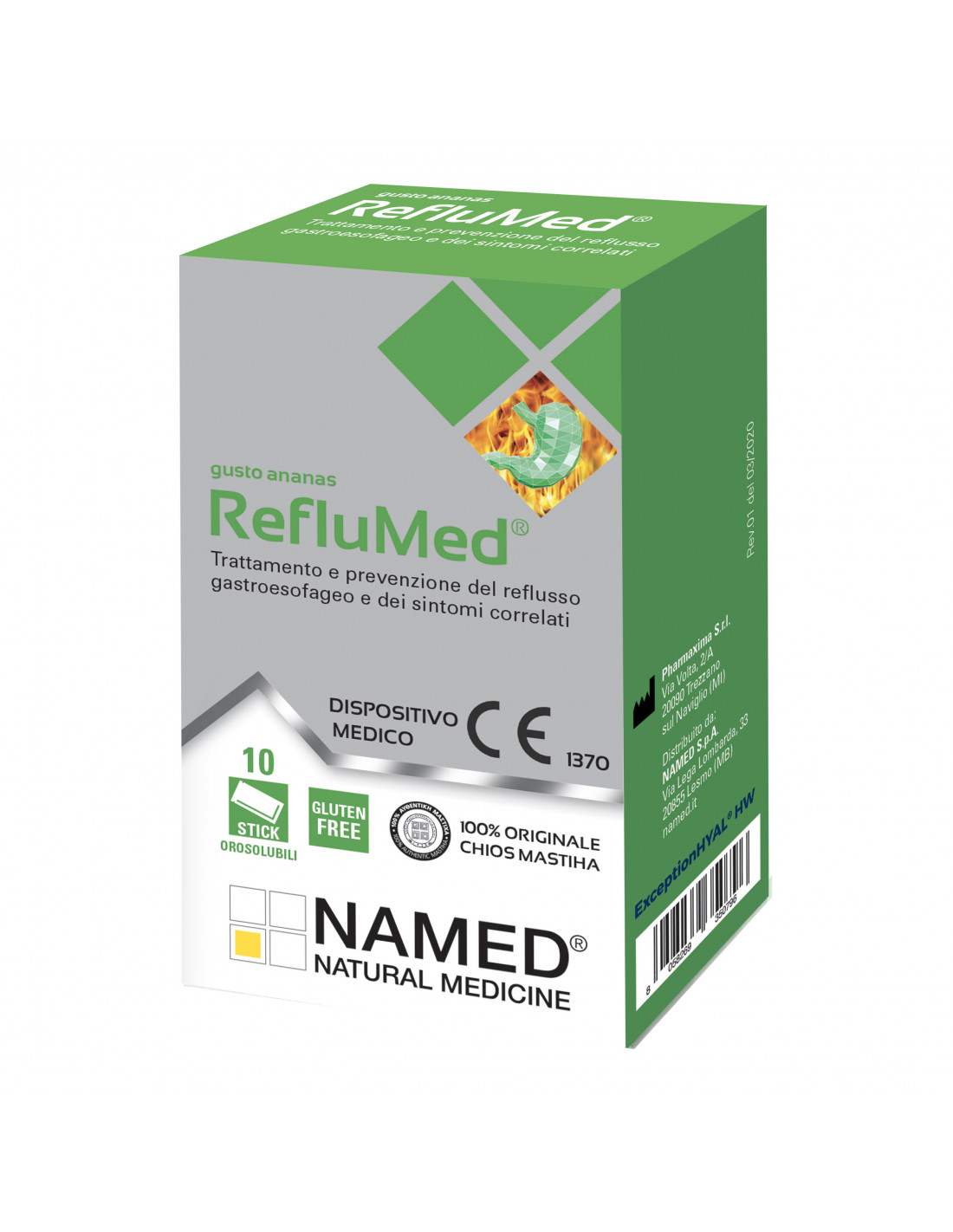 Reflusso rimedi Reflumed dm ananas 10 stick | Granfarma