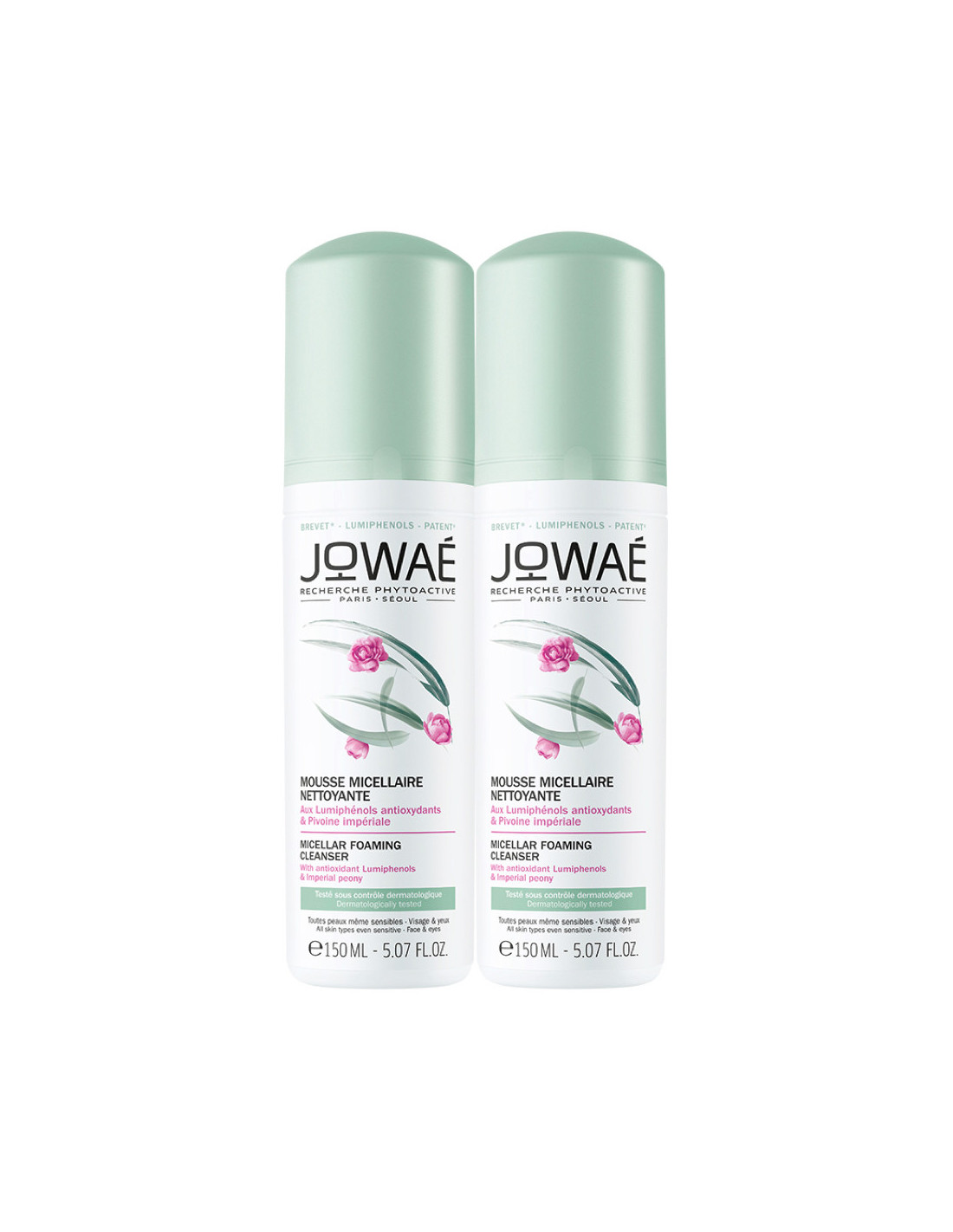 Salviette struccanti Jowae duo mousse micellare 150 ml | Granfarma