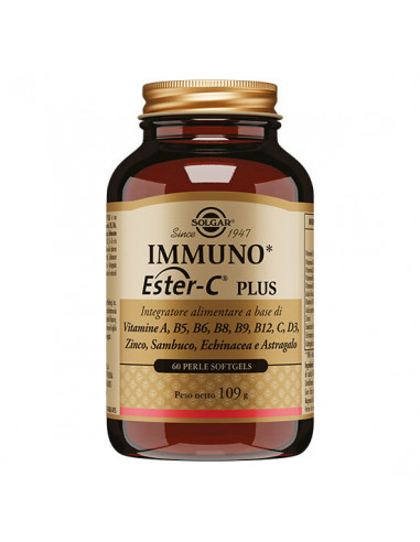 INTEGRATORE PER DIFESE IMMUNITARIE IMMUNO ESTER-C PLUS 60 PERLE | Granfarma