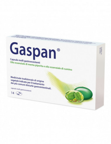 Gonfiore intestinale rimedi Gaspan 14 cps molli gastrores 90 mg + 50 mg ...