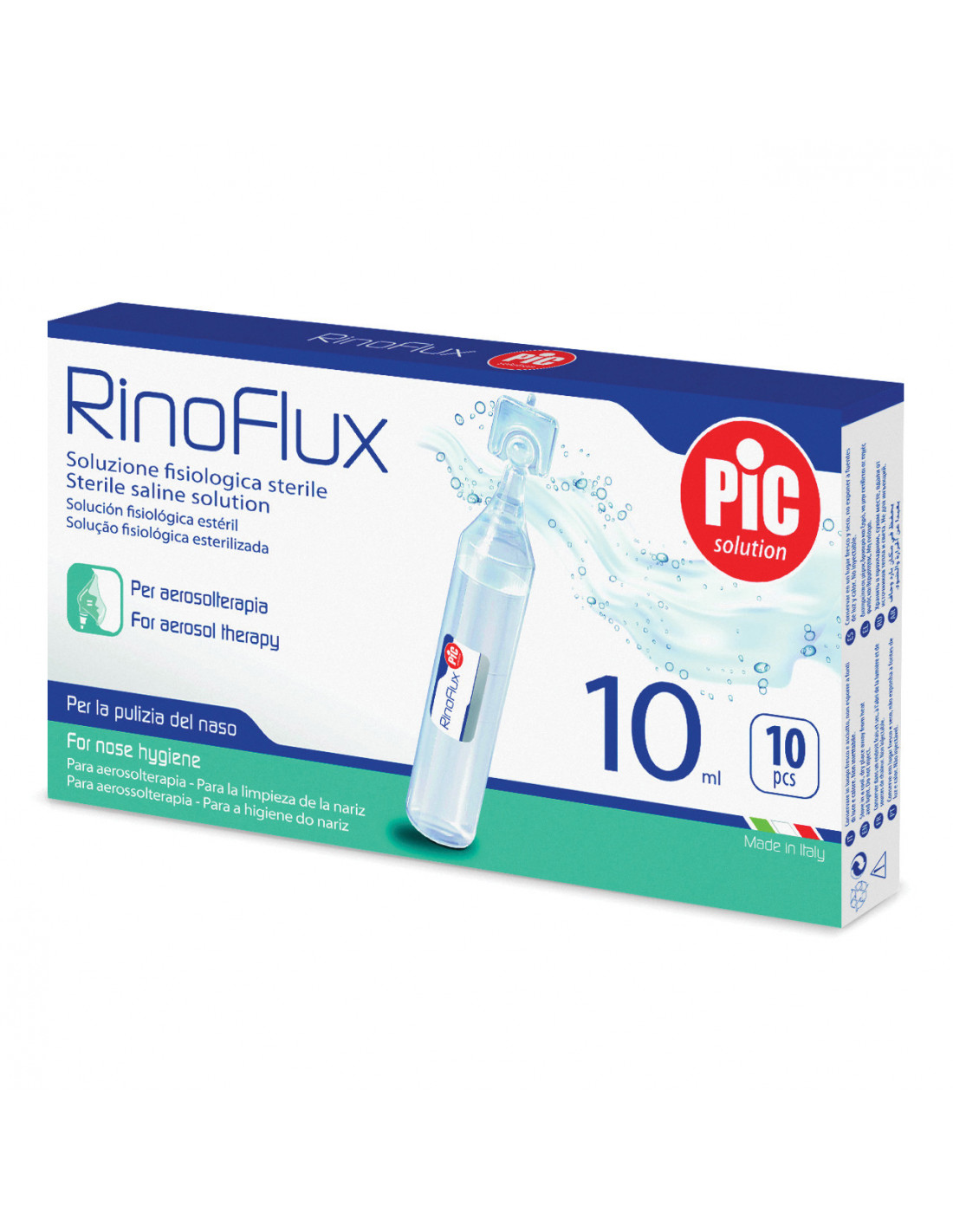 Inalatori isotonici Pic soluzione fisiologica 10 flaconcini 10 ml ...