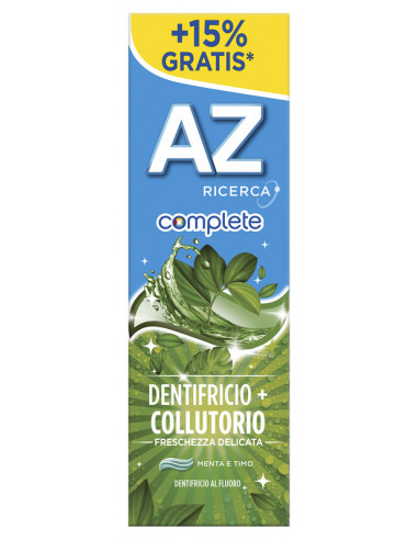 Dentifrici Az complete dentifricio + collutorio freschezza delicata ...