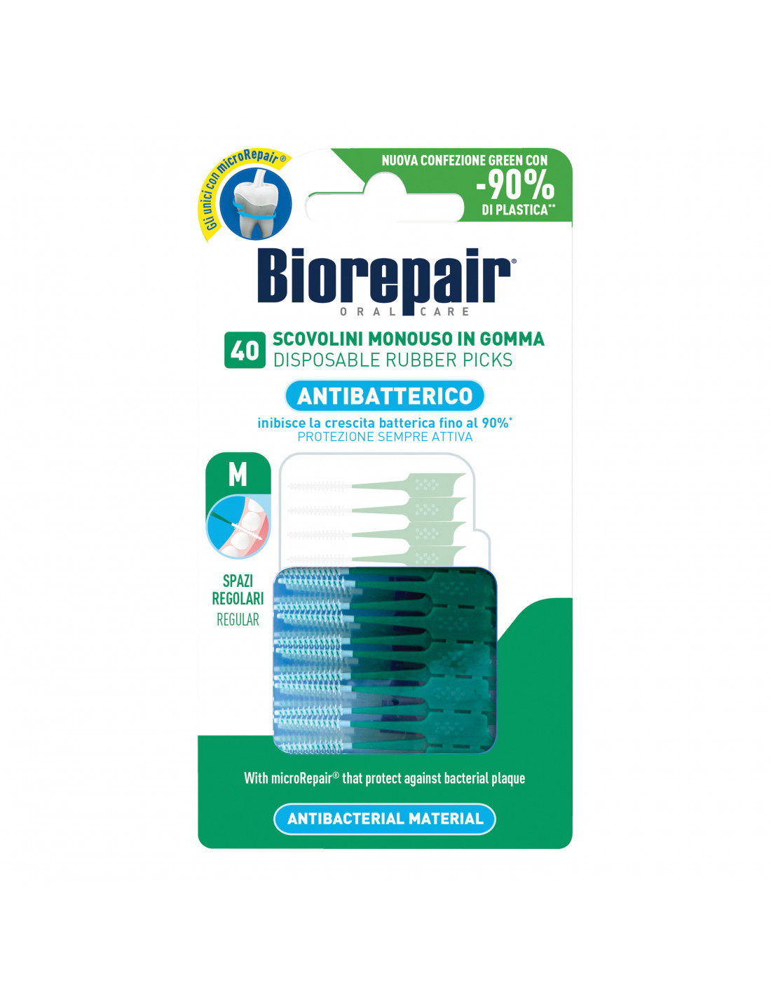 Scovolini dentali Biorepair oral care antibatterico 40 scovolini ...