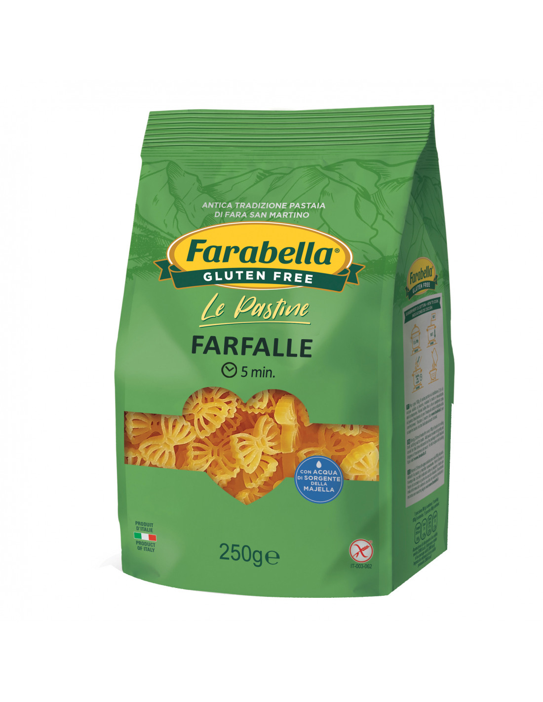 Pasta senza glutine Farabella farfalle 250 g | Granfarma