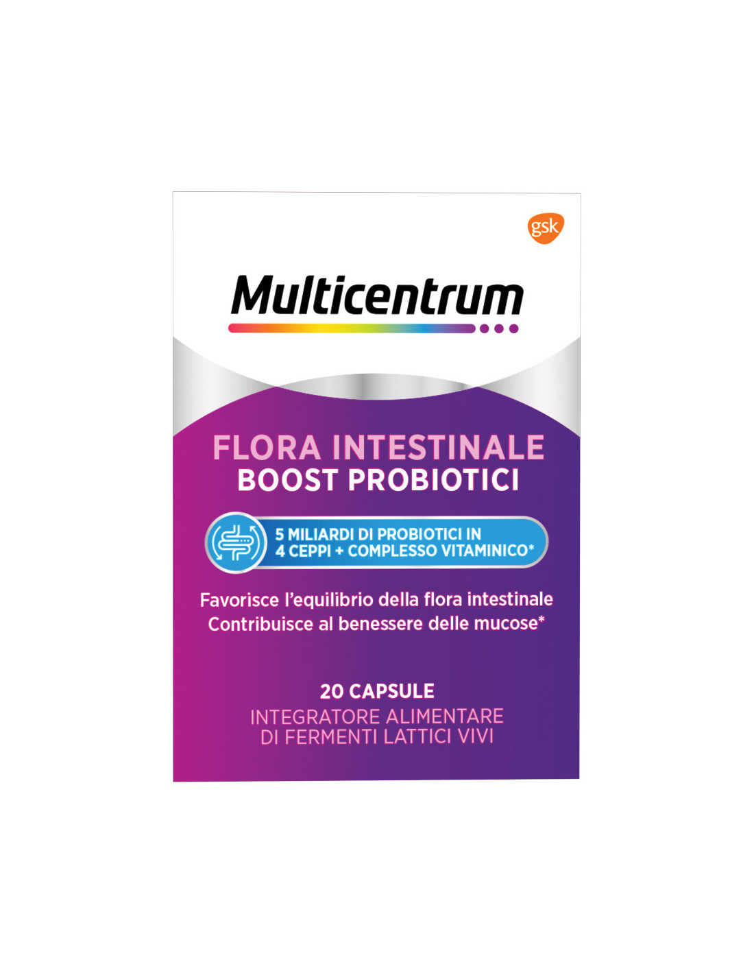 Fermenti lattici Multicentrum flora intestinale boost probiotici 20 ...