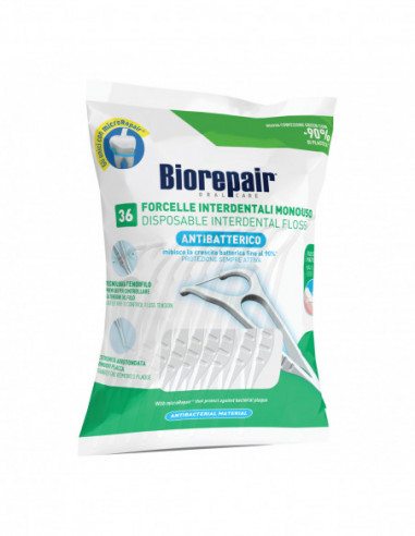 Filo interdentale Biorepair oral care antibatterico forcelle ...
