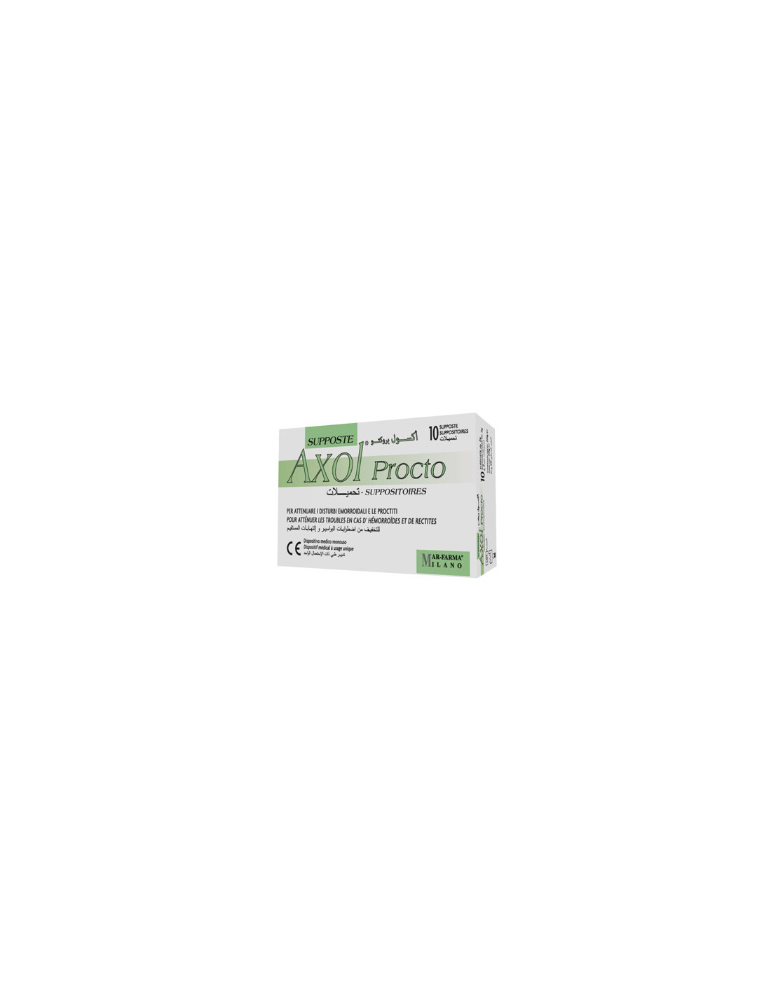 Emorroidi rimedi Axol procto 10 supposte x 2 g | Granfarma
