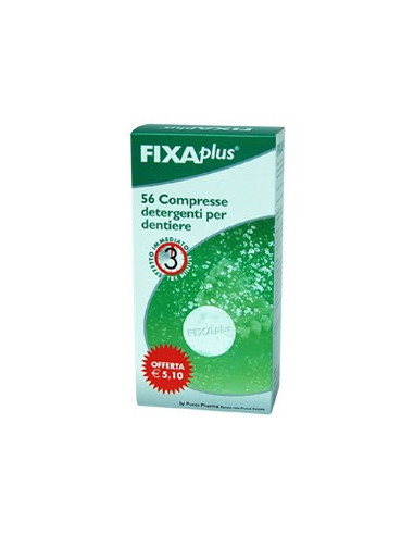 Prodotti per la pulizia della protesi dentale Fixaplus 56 compresse ...