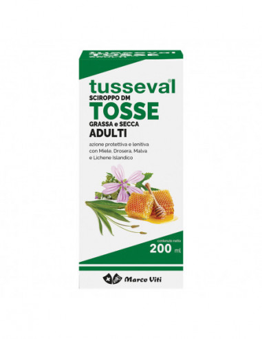 Tosse mista rimedi Tusseval sciroppo tosse adulti 200 ml | Granfarma