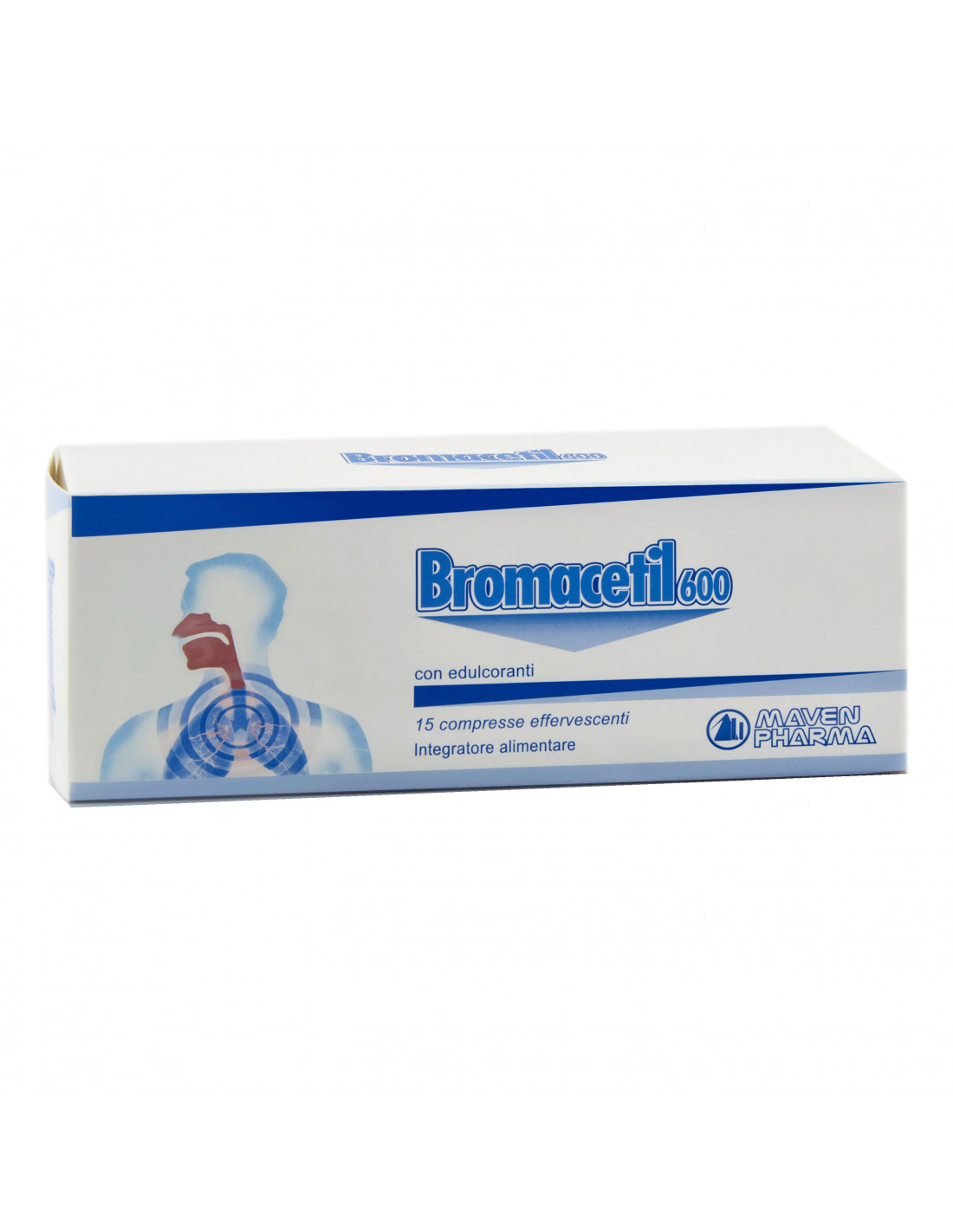 Tosse grassa rimedi Bromacetil 600 15 compresse effervescenti | Granfarma