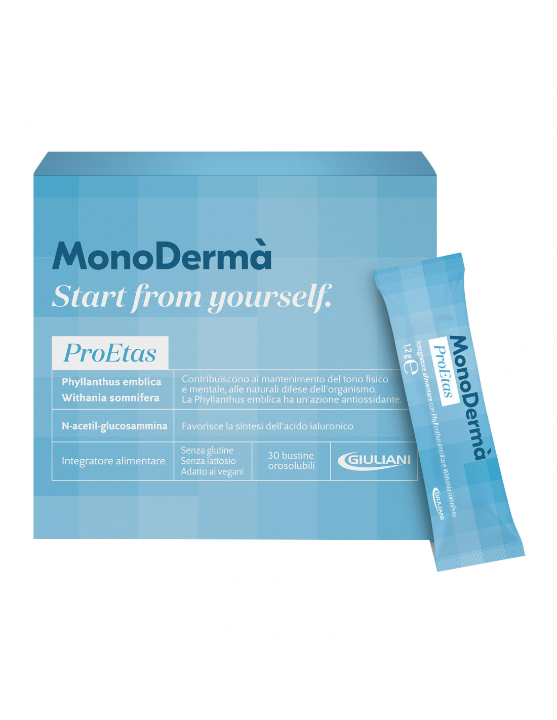 Integratori pelle Monoderma' proetas 30 bustine | Granfarma