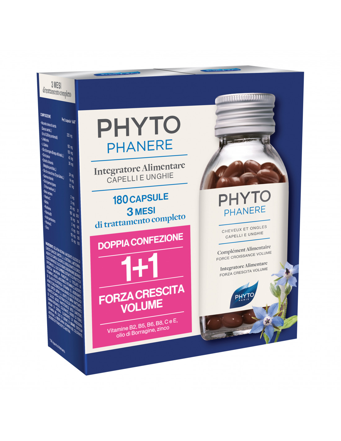 RIMEDIO PER CADUTA DEI CAPELLI PHYTO PARIS PHYTOPHANERE INTEGRATORE ...