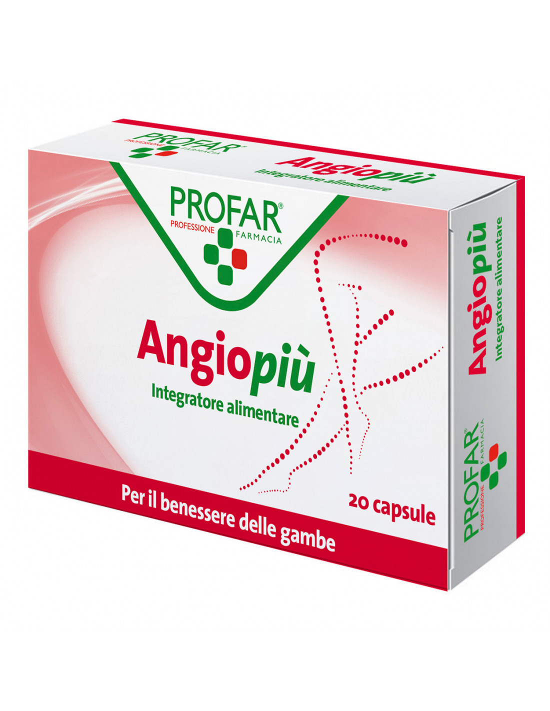 Trattamenti venotonici gambe Angio piu' integratore 20 capsule profar ...