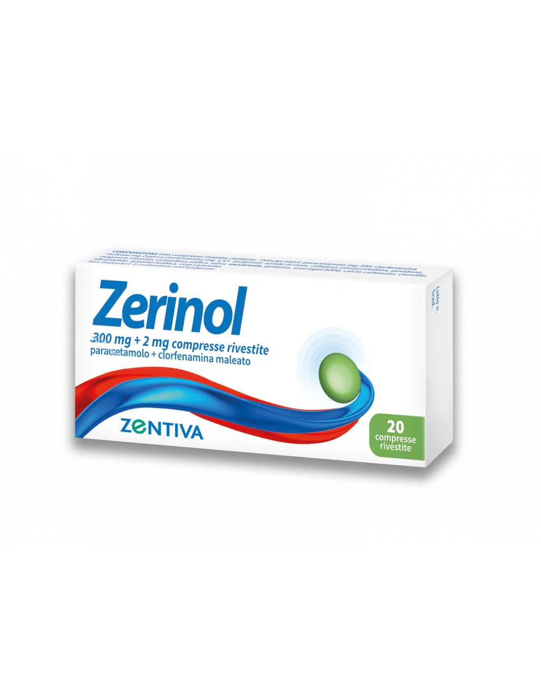 RIMEDIO PER FEBBRE E RAFFREDDORE ZERINOL 20 COMPRESSE RIVESTITE 300 MG ...