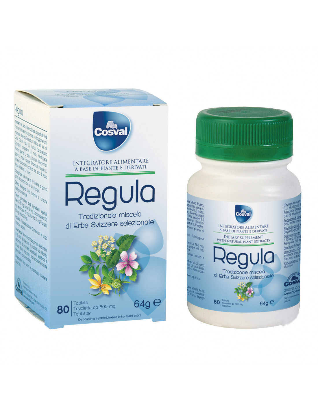 Regolarita e depurazione intestinale Regula miscela erbe svizzere 80 ...