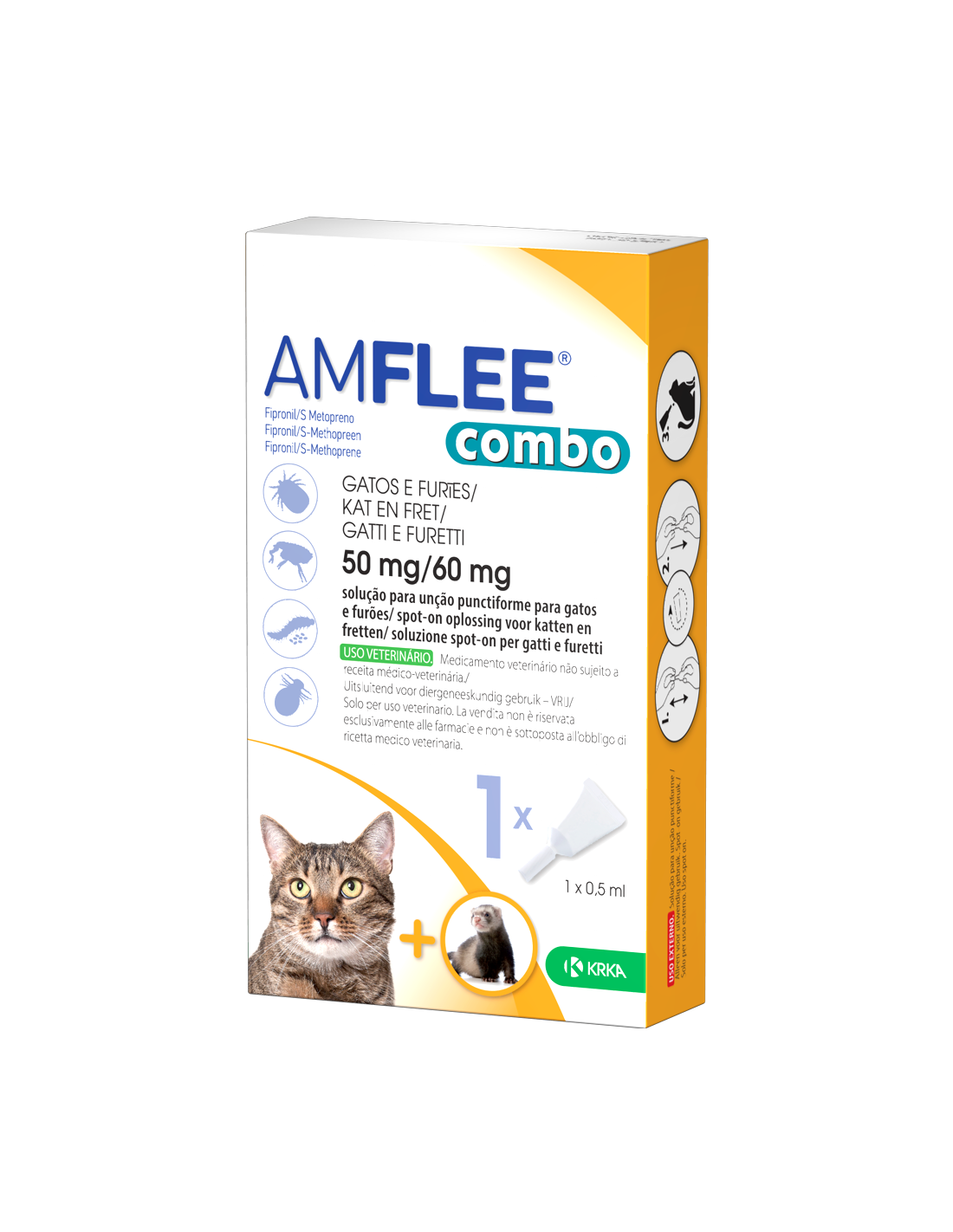 Antiparassitari e Antipulci Amflee combo spot-on soluz 1 pipetta 0,5 ml ...