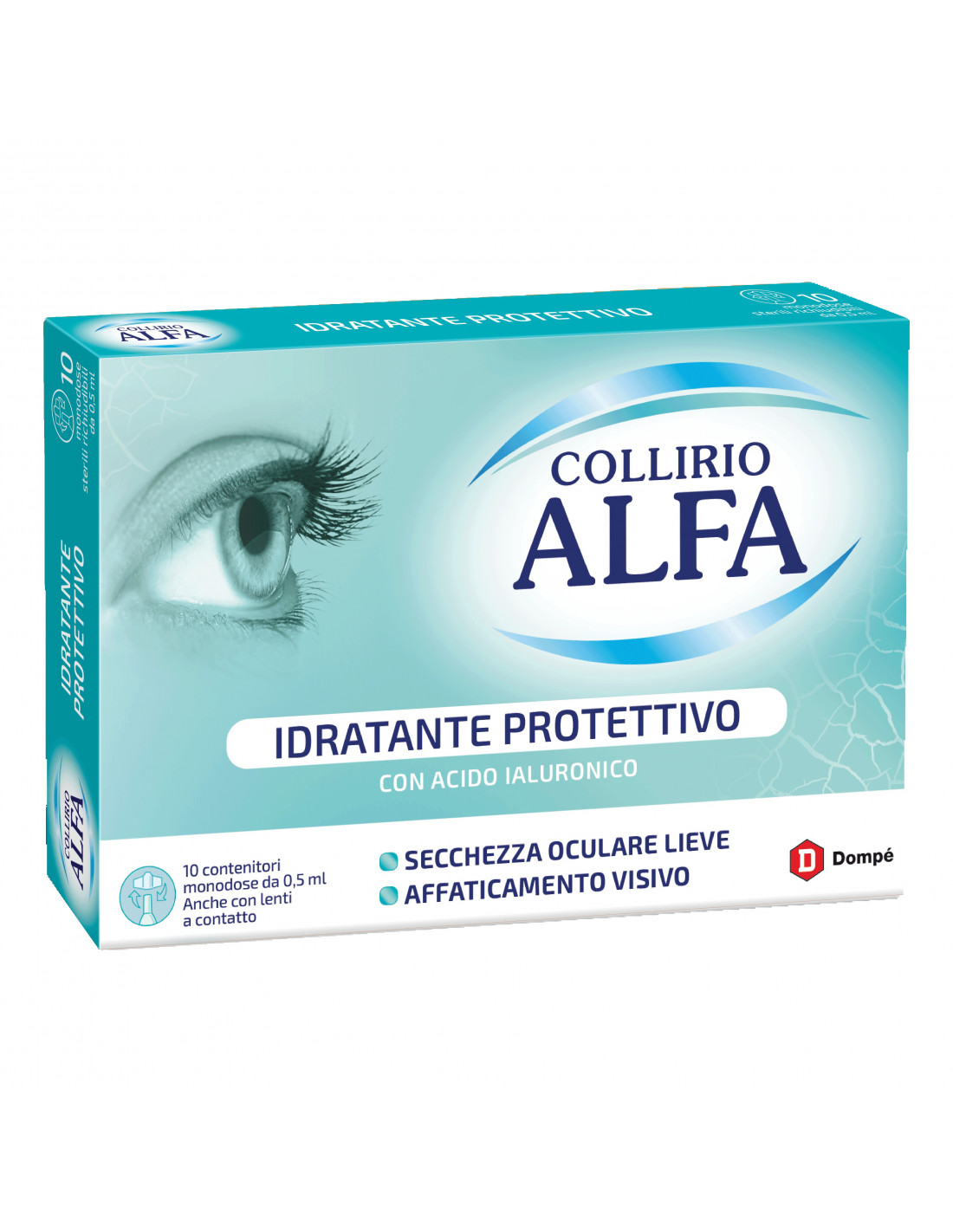 Occhi secchi rimedi Collirio alfa idratante protettivo 10 flaconcini ...