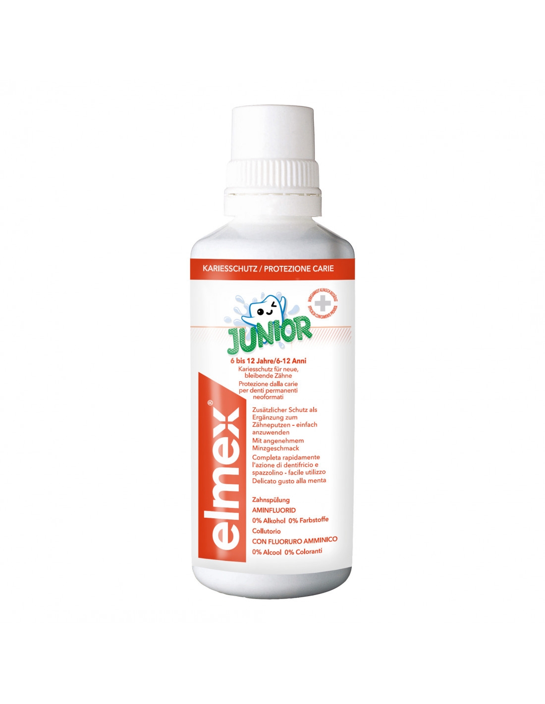 Colluttori e gel anti-placca Elmex collutorio junior 400 ml | Granfarma