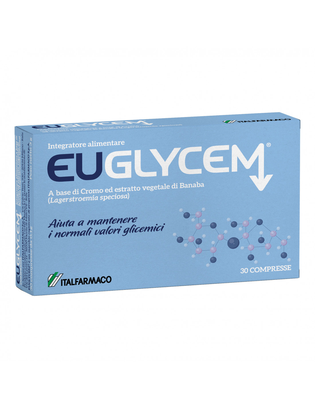 Integratori metabolismo Euglycem 30 compresse | Granfarma