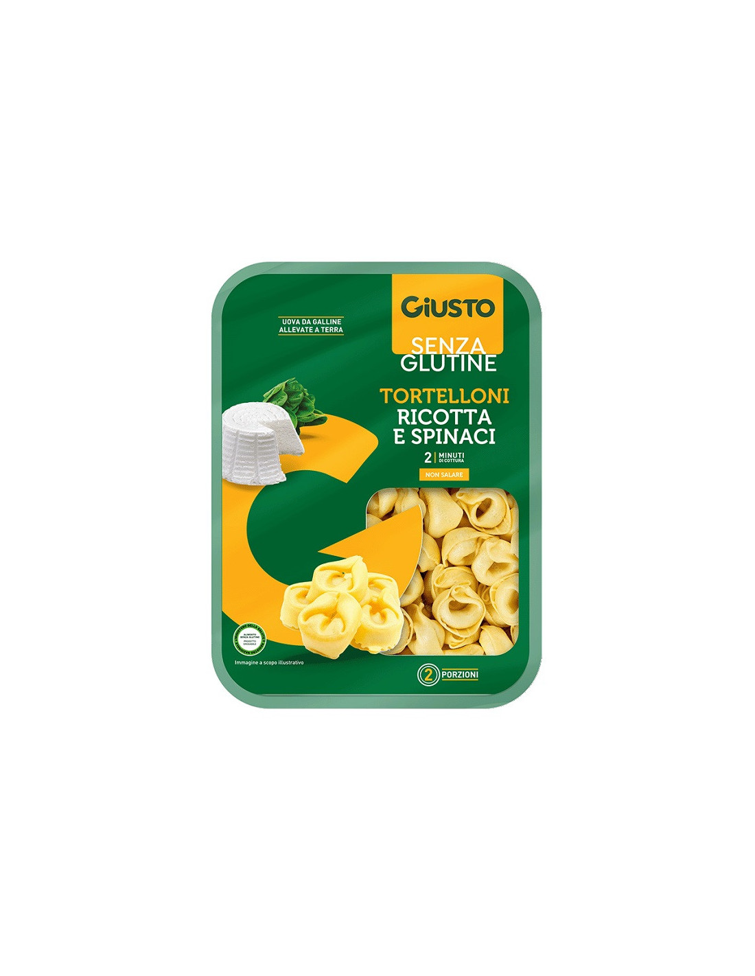 Pasta senza glutine Giusto senza glutine tortelloni ricotta e spinaci ...