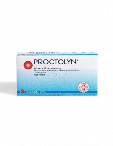 Emorroidi rimedi Proctolyn 10 supp 0,1 mg + 10 mg | Granfarma