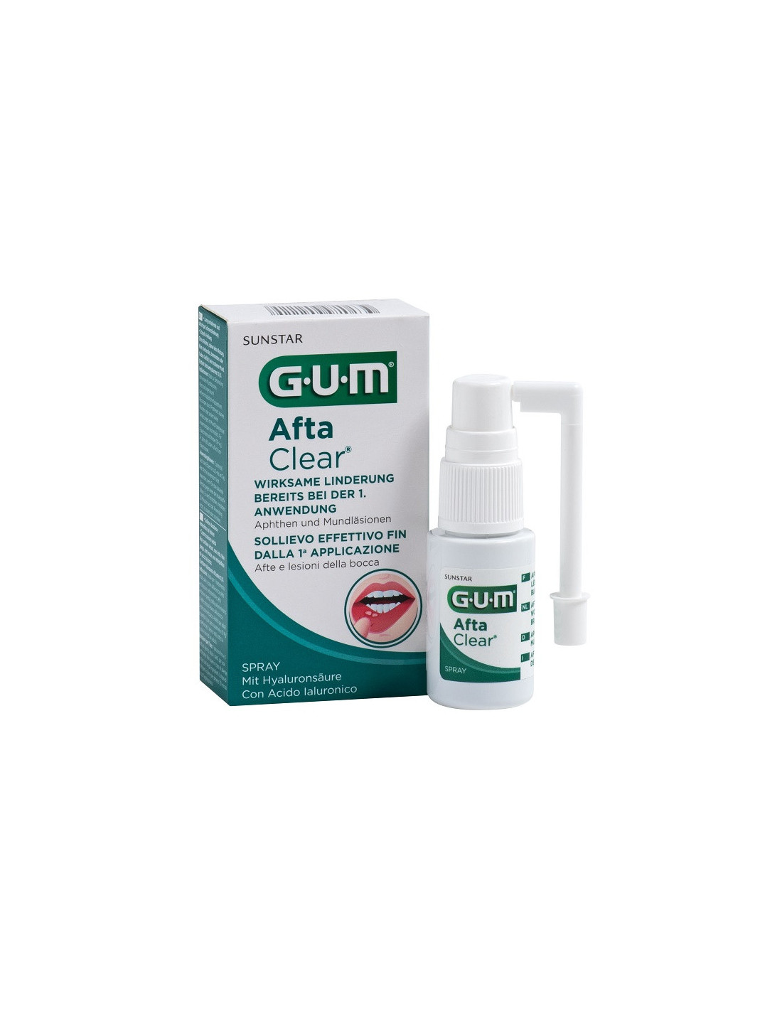 Spray per afte Gum aftaclear spray 15 ml | Granfarma