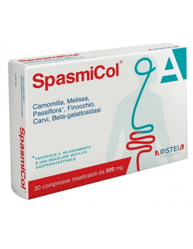 Gonfiore intestinale rimedi Spasmicol 30 compresse masticabili 500 mg ...
