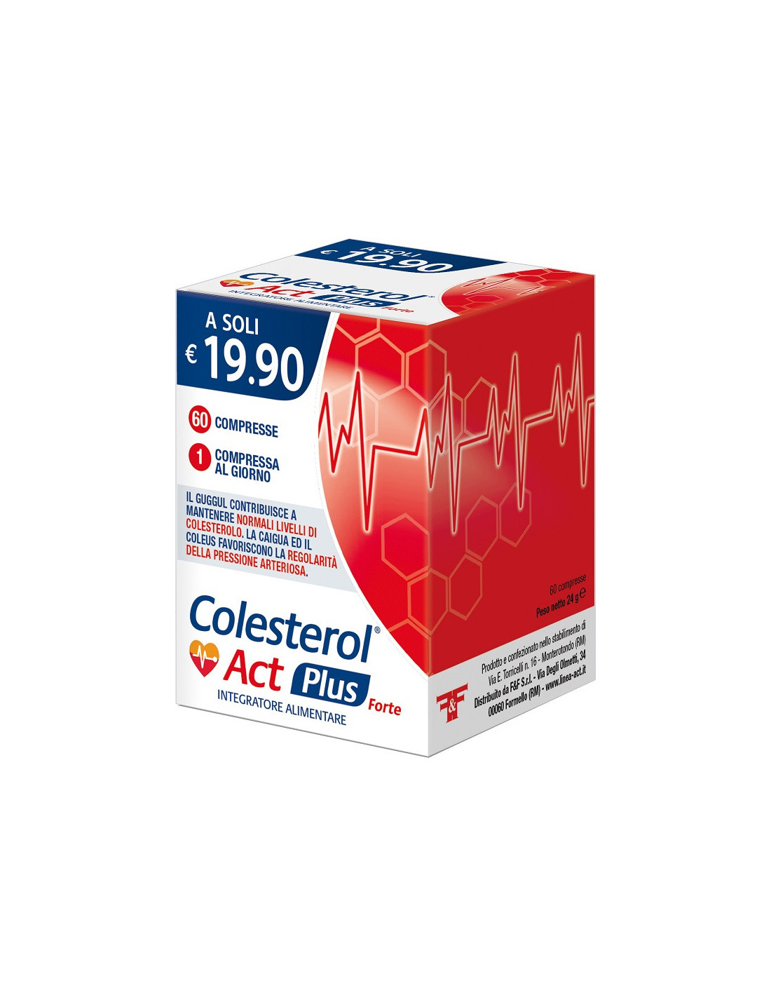Integratore colesterolo Colesterol Act Plus Forte 60 compresse | Granfarma