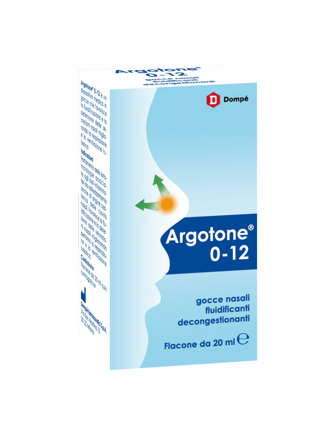 Raffreddore rimedi Argotone 0-12 gocce nasali 20 ml | Granfarma
