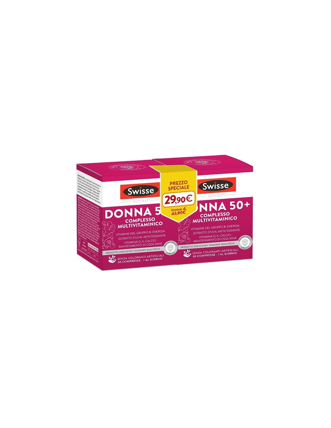 Energia e ricarica integratori Swisse multivitaminico donna 50+ 30 ...