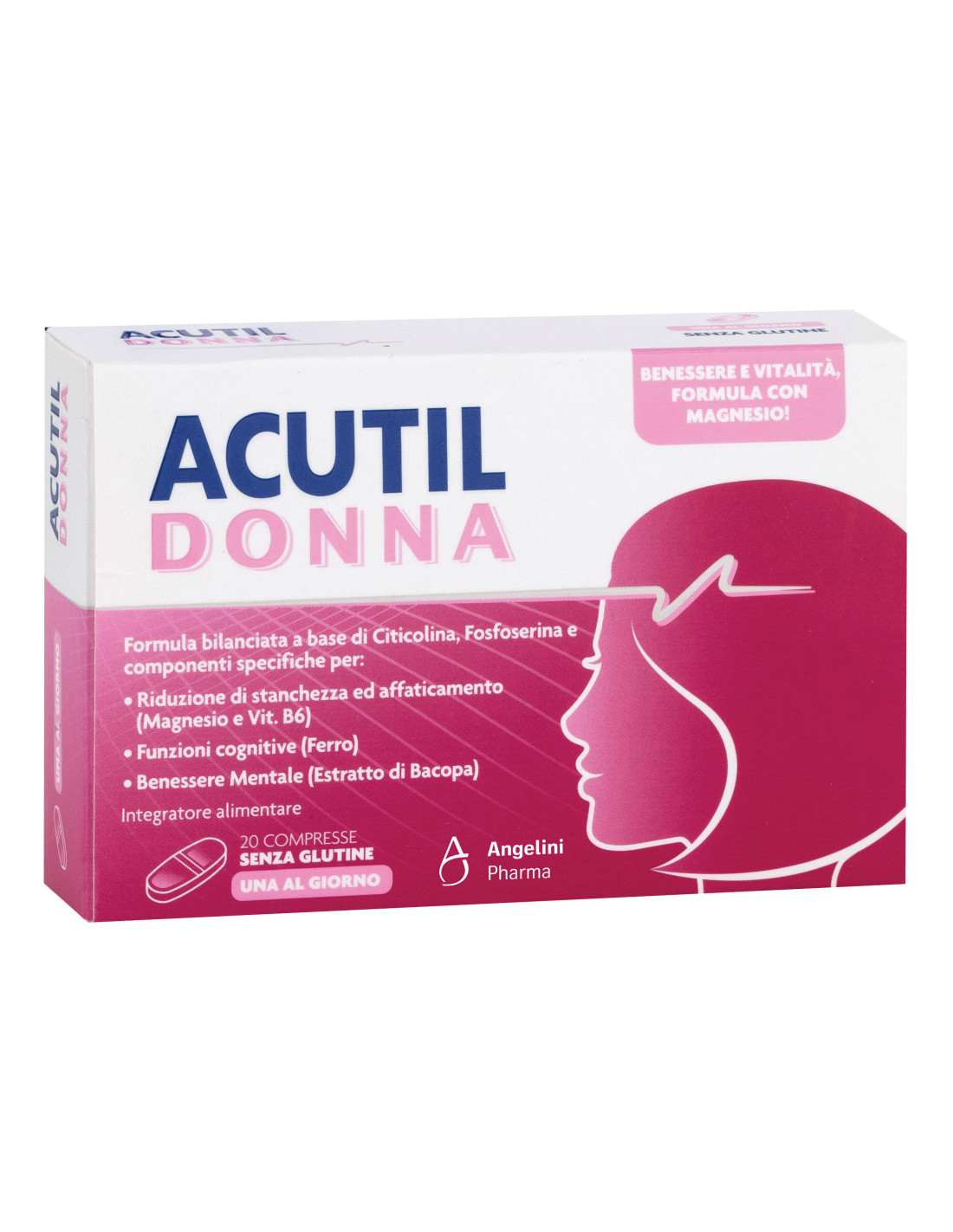 Integratori memoria e concentrazione Acutil donna 20 compresse | Granfarma