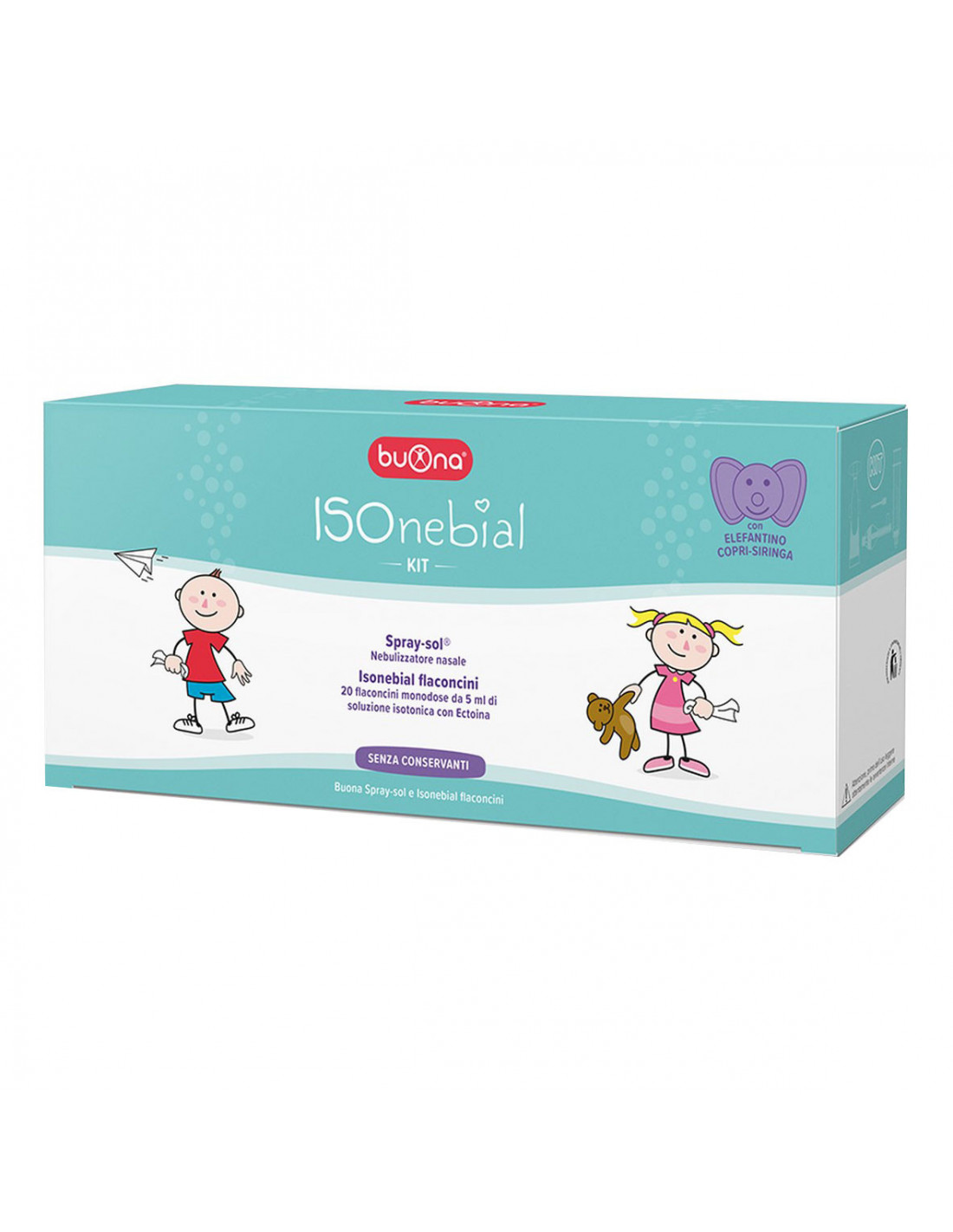 Inalatori isotonici Isonebial kit pulizia cavita' nasali 20 flaconcini ...