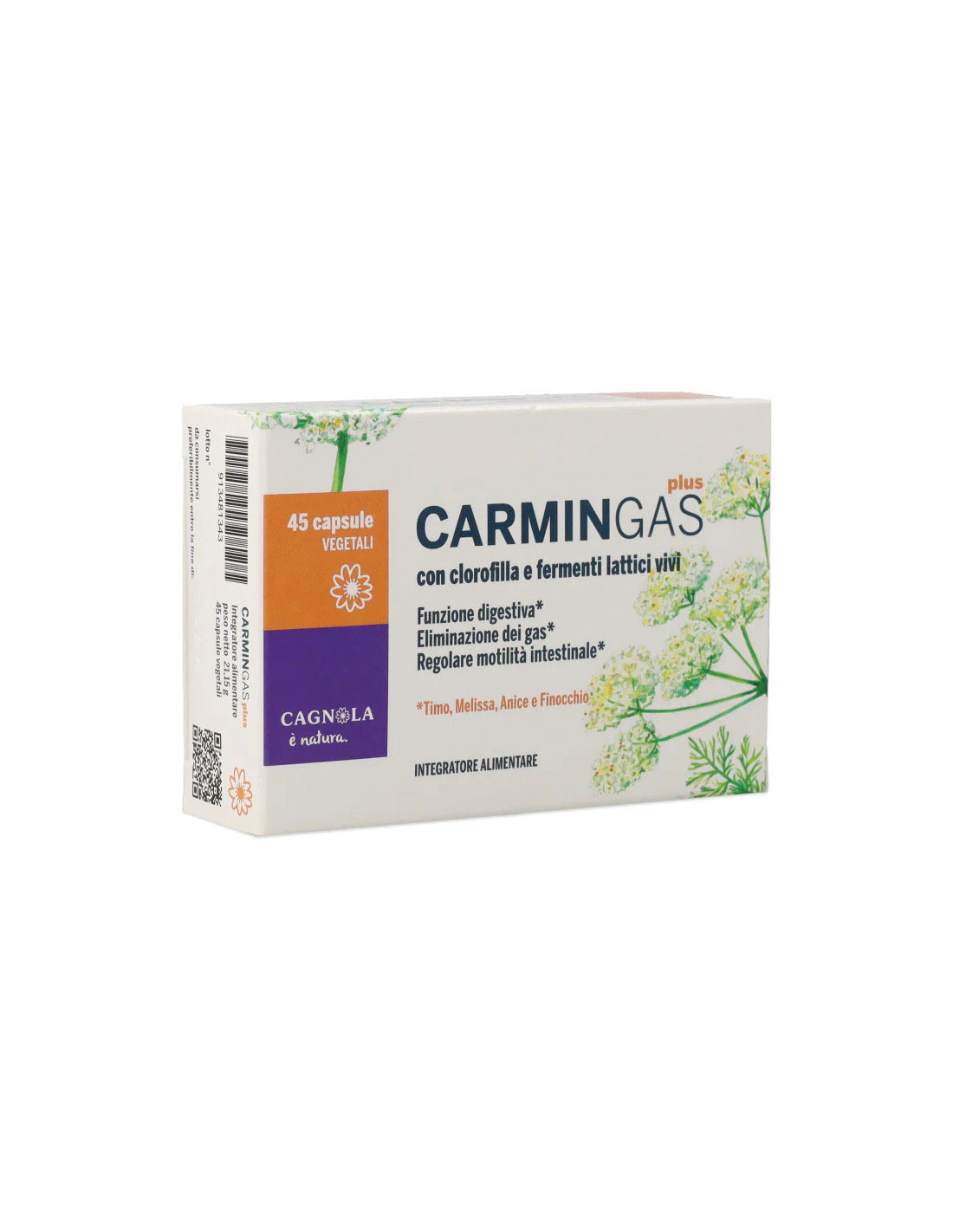 Gonfiore intestinale rimedi Carmin gas plus 45 capsule | Granfarma