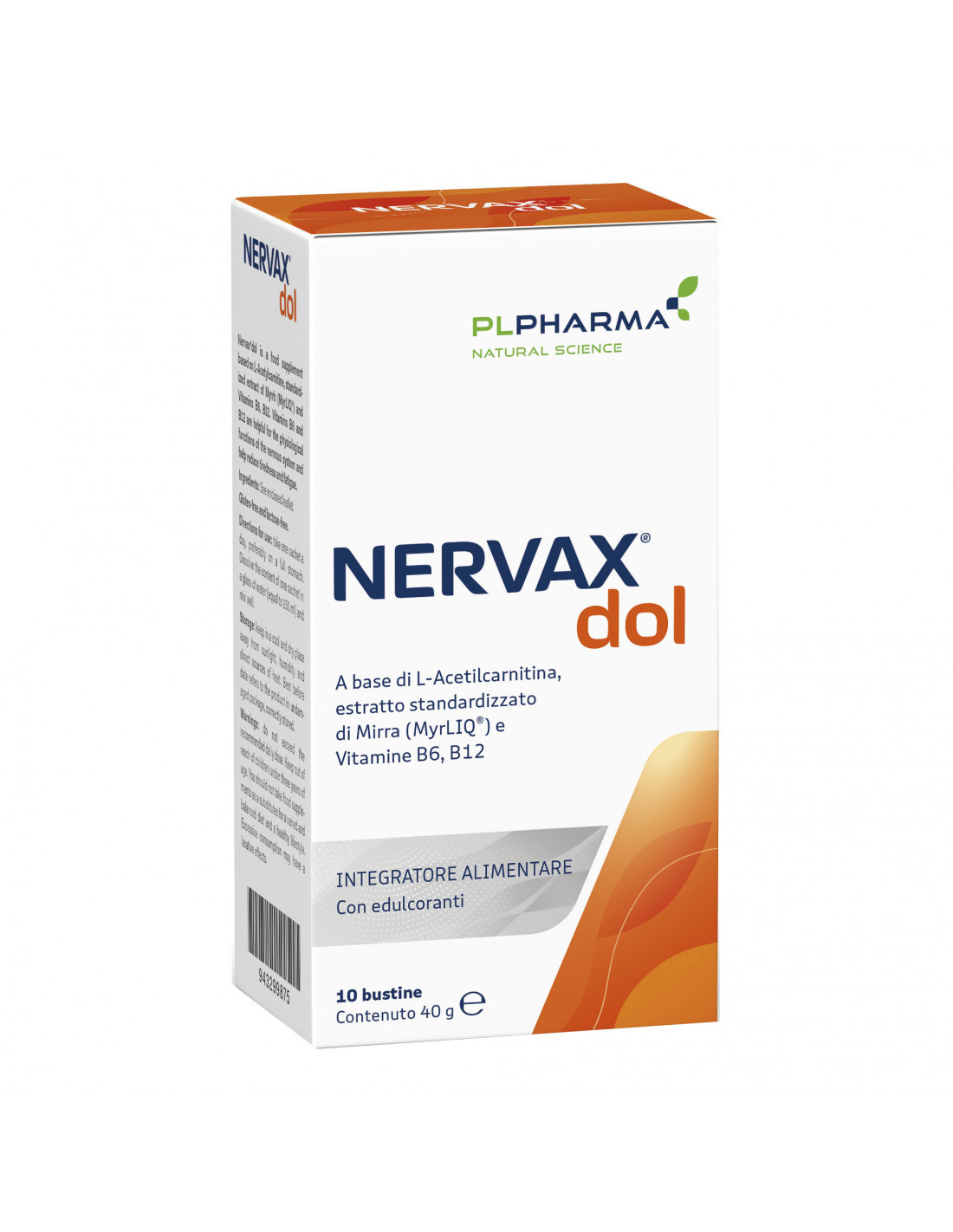 integratori sistema nervoso Nervax dol 10 bustine | Granfarma