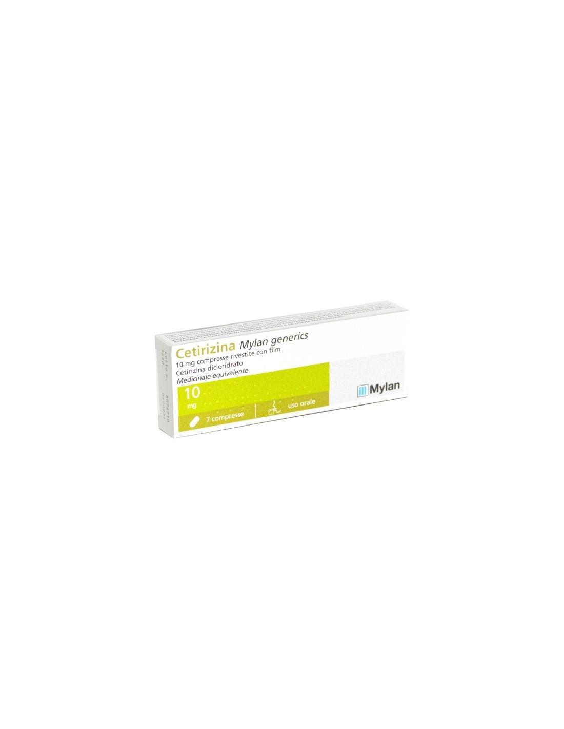 Antistaminici sistemici Cetirizina (mylan generics) 7 cpr riv 10 mg ...