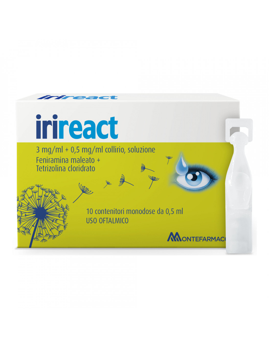 Occhi arrossati rimedi Irireact 10 monod collirio 0,50 ml 3 mg/ml + 0,5 ...