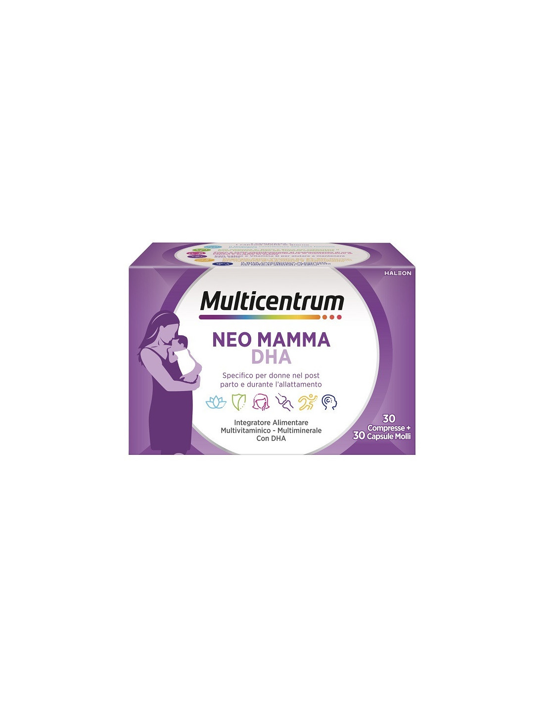 Integratori gravidanza Multicentrum neo mamma dha 30 compresse + 30 ...