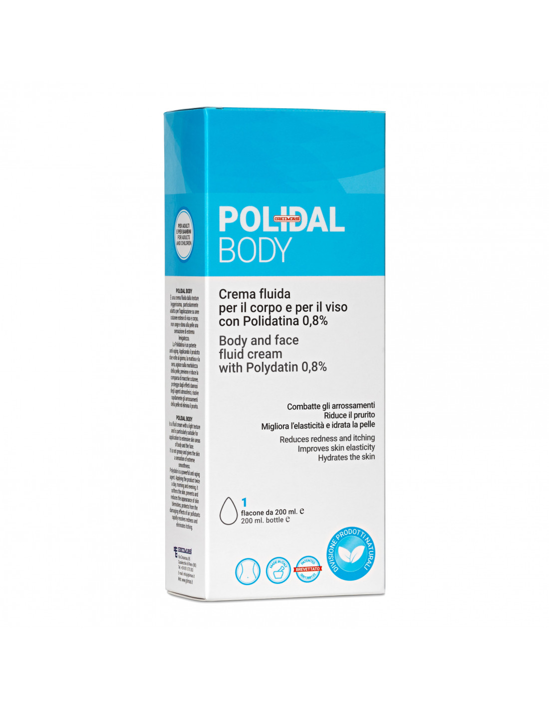 Trattamenti idratanti corpo pelli normale Polidal body crema corpo viso ...